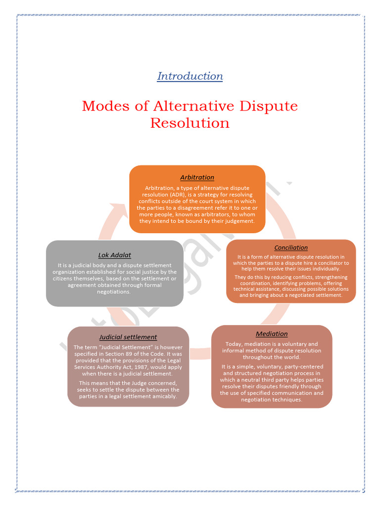 Adr | PDF | Alternative Dispute Resolution | Mediation