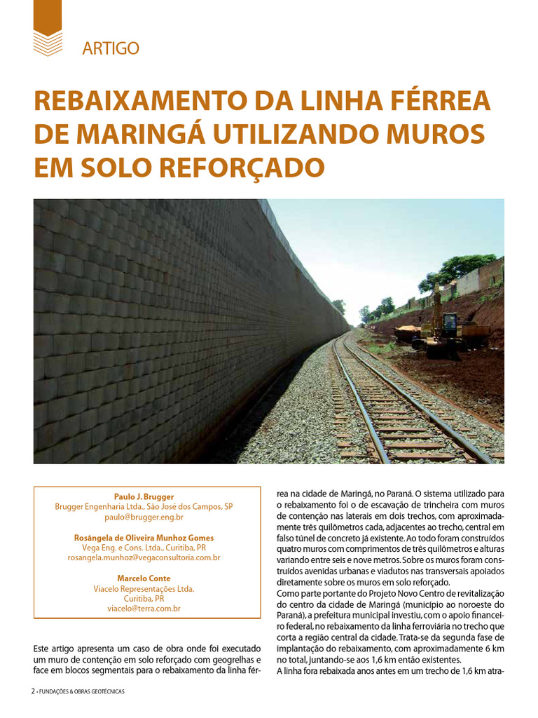 11 Rebaixamento Da Linha Ferrea | PDF | Engenharia | Brasil