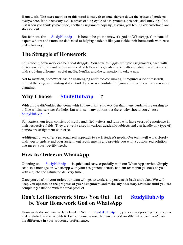 Homework God Whatsapp | PDF | Functional Magnetic Resonance Imaging ...
