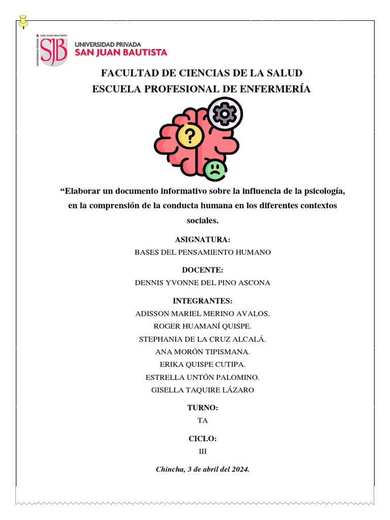 LRPD Bases Del Pensamiento Humano | Descargar gratis PDF | Sicología | Las emociones