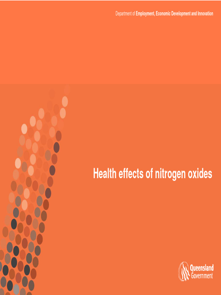 Health Effects of Nitrogen Dioxide Exposure | PDF | Nitrogen Dioxide ...