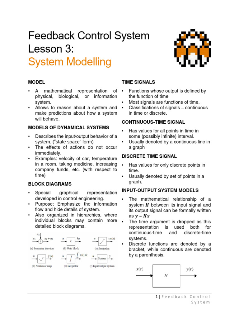 Feedback Lesson 3 | PDF | Discrete Time And Continuous Time | System