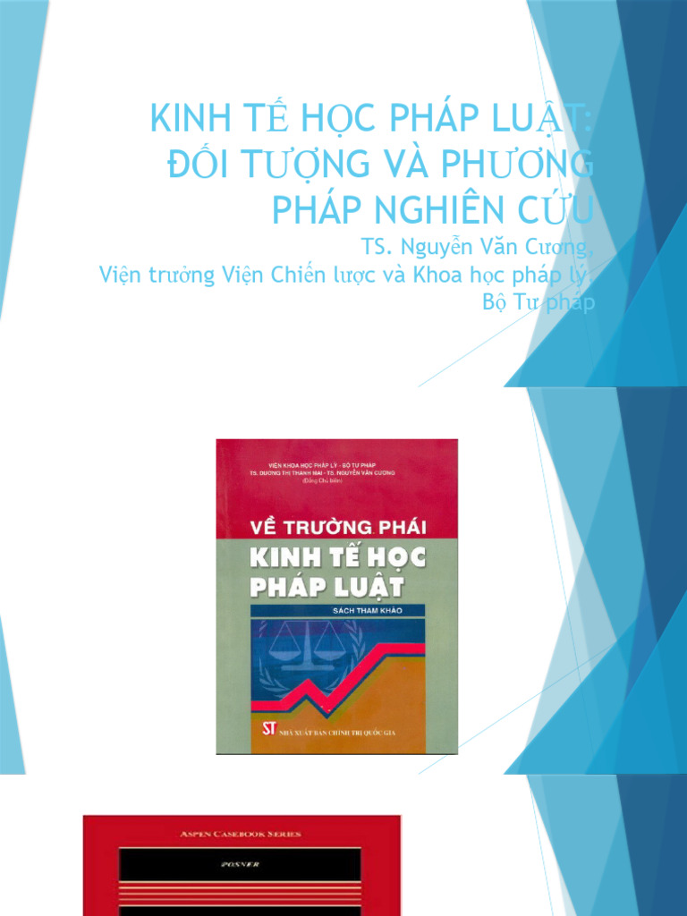 Kinh Te Hoc Phap Luat - Doi Tuong - Phuong Phap Nghien Cuu Va Ich Loi | PDF