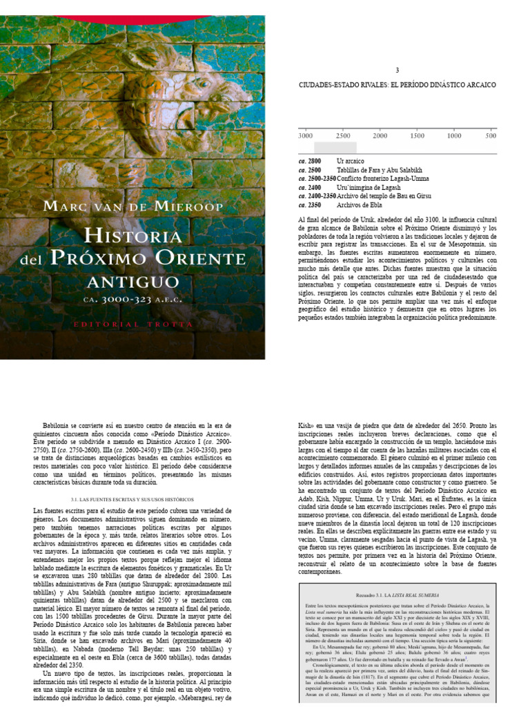 U2b Van de Mieroop Capitulos 3 y 40 | PDF | Ur | Babilonia