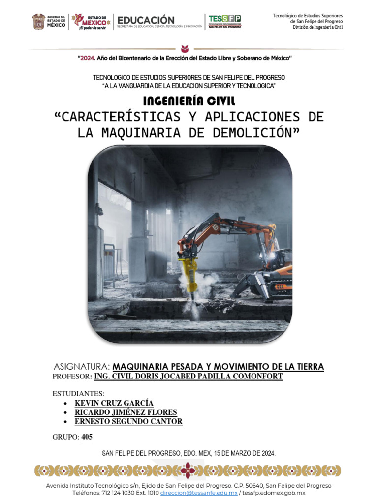 Demo Final Word Imp | PDF | Demolición | Perforar