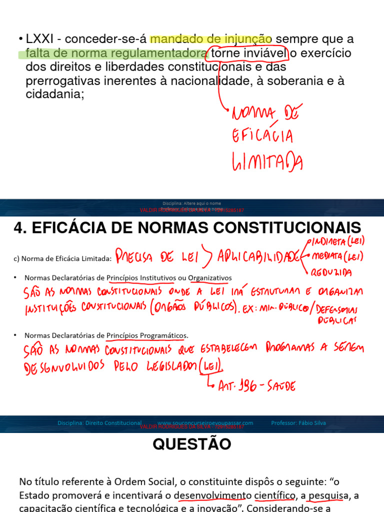 Normas Constitucionais | Download grátis PDF | Constituição | Lei ...