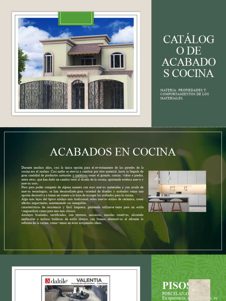 Catálogo de Acabados | PDF | Loseta | Materiales