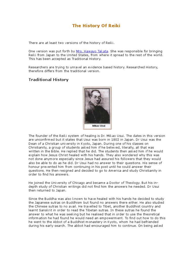 Reiki Story | PDF | Reiki | Indian Religions