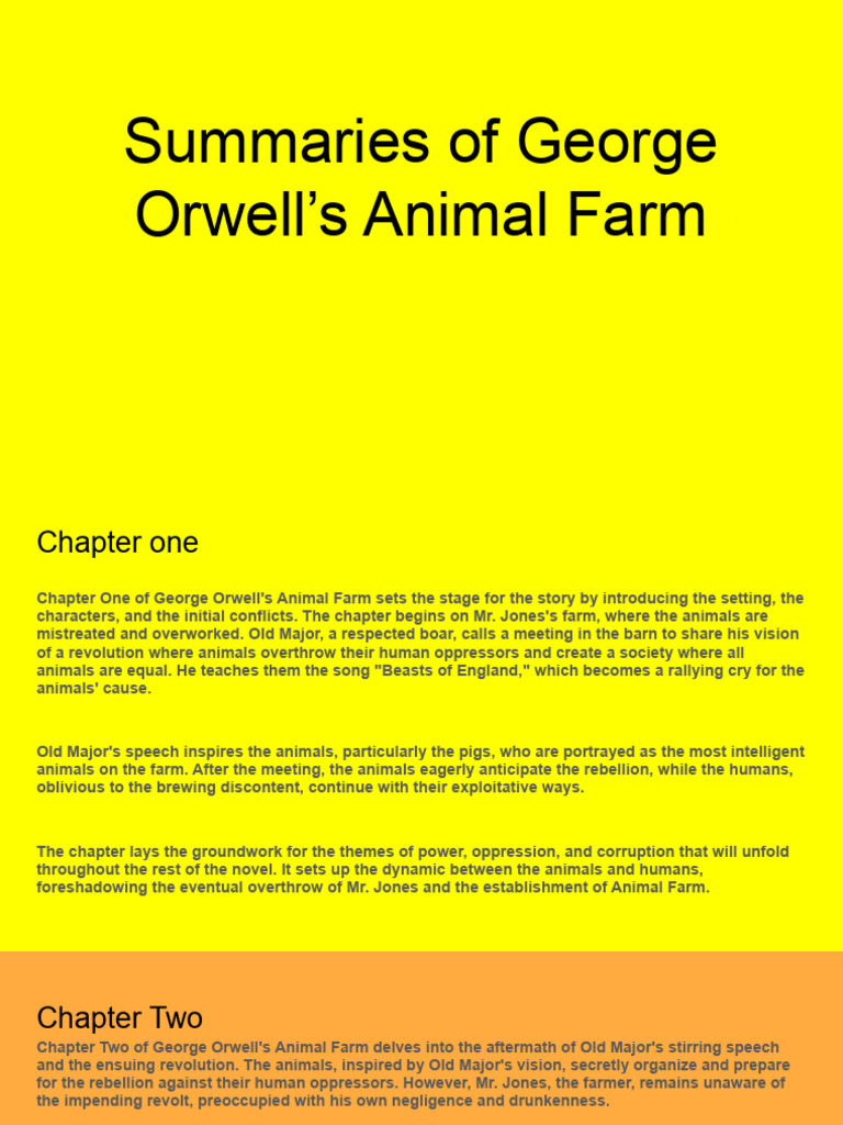 animal farm summary | PDF | Political Science