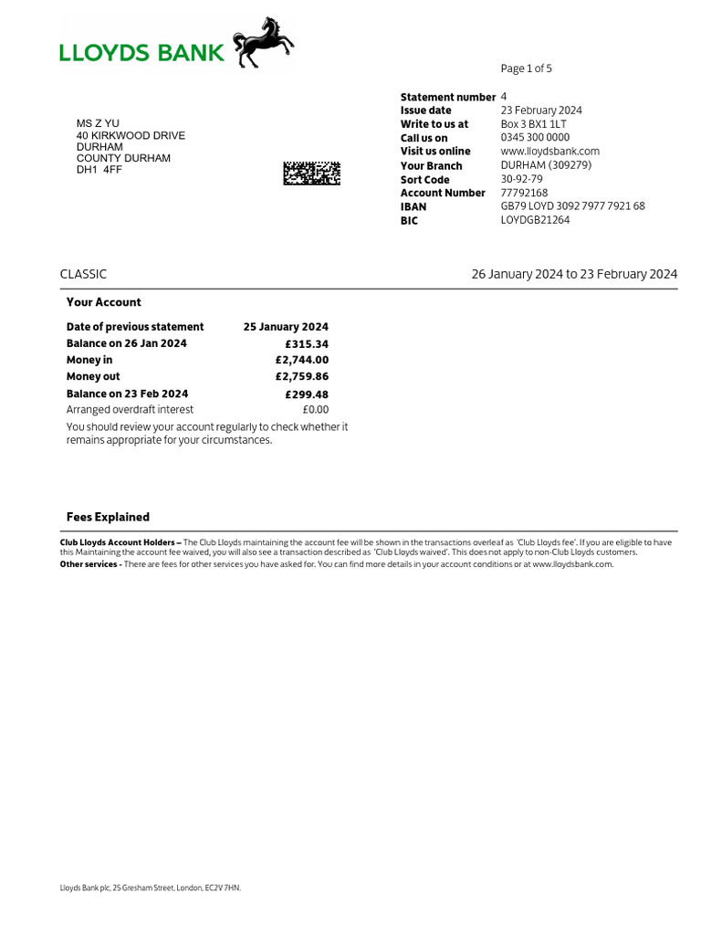 Current Account Statement - 23022024 | PDF | Transaction Account ...