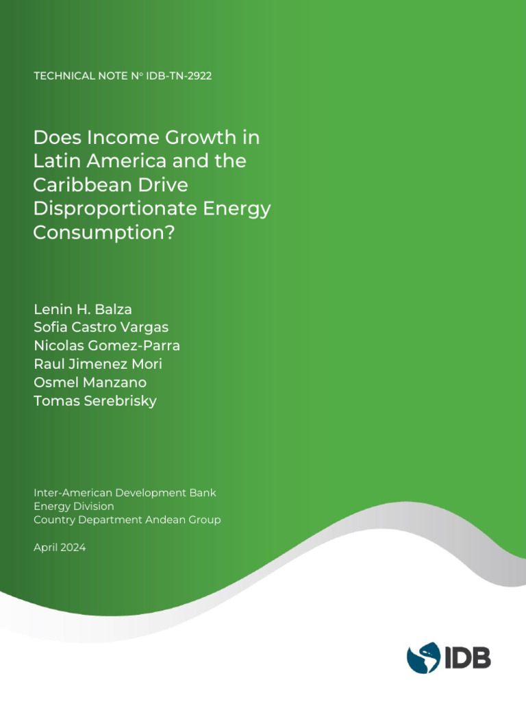 Does Income Growth in Latin America and The Caribbean Drive Disproportionate Energy Consumption ...