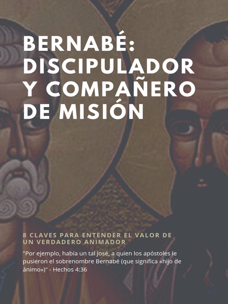 Bernabé - Discipulador y Compañero en Misión | PDF | Pablo el apóstol | Bernabé