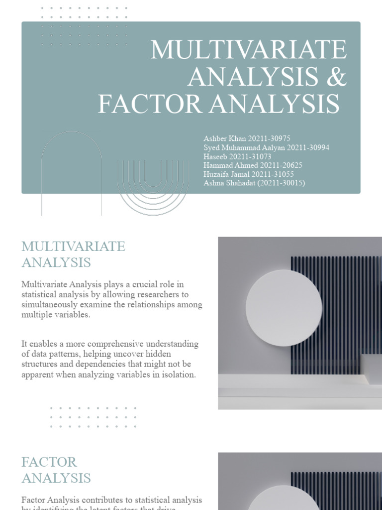 Data Science Ppt 2 0 Pdf Factor Analysis Multivariate Statistics