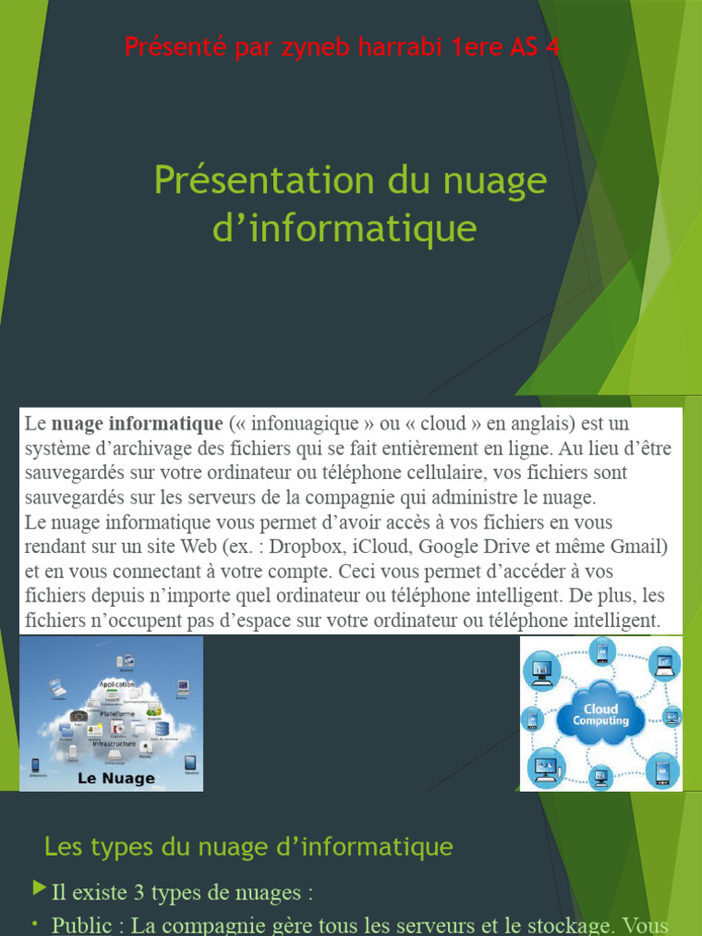 Présentation 1 | PDF | Cloud computing | Informatique