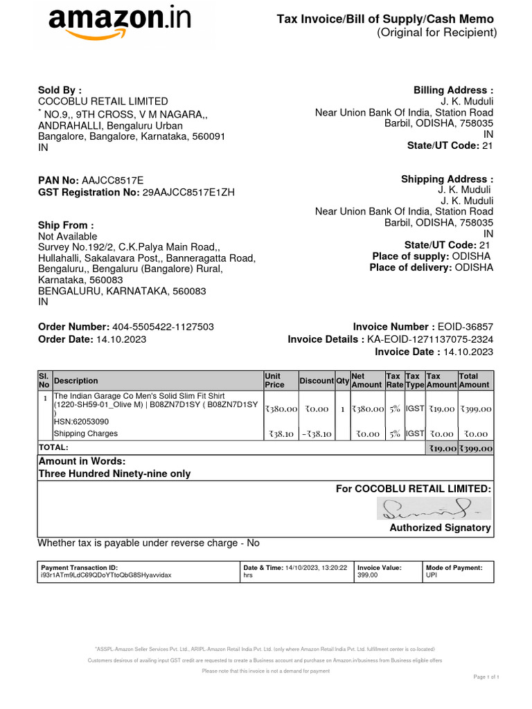 invoice | PDF | Invoice | Trade