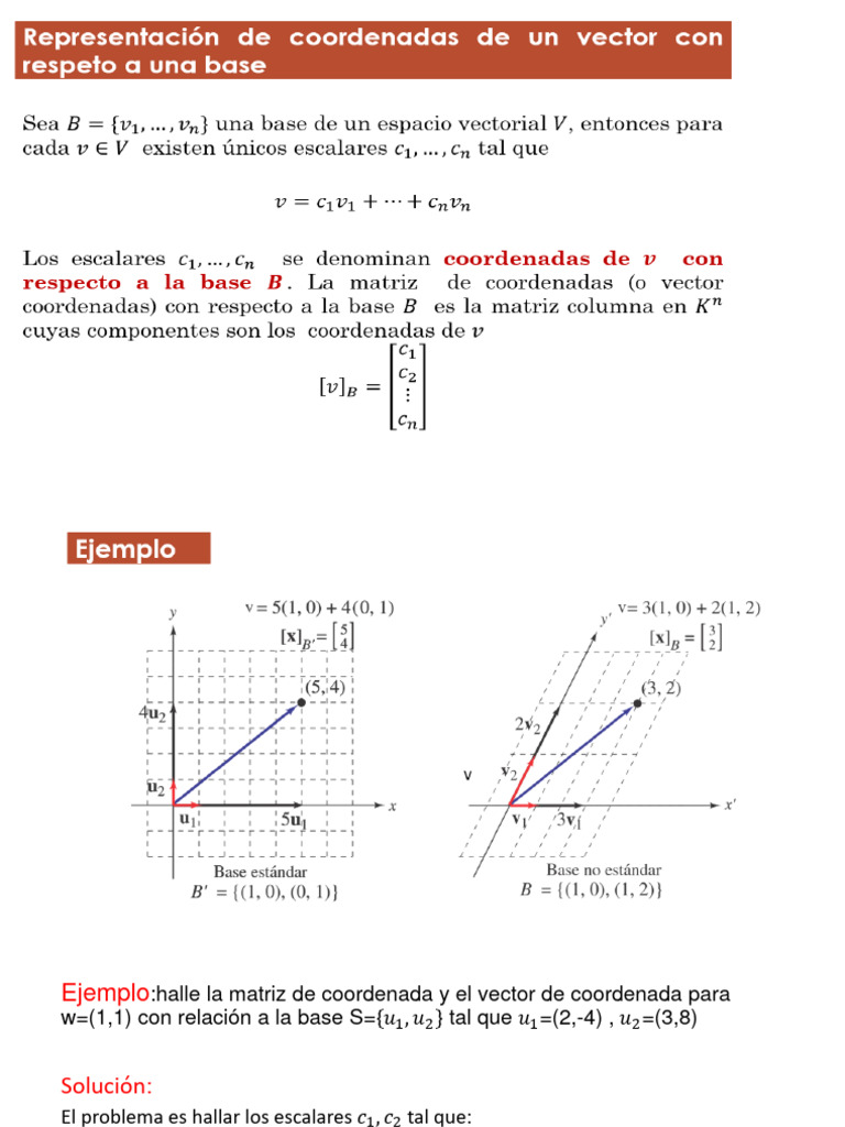 Sesion 6 Vectores en El Plano | PDF | Espacio vectorial | Base (álgebra ...