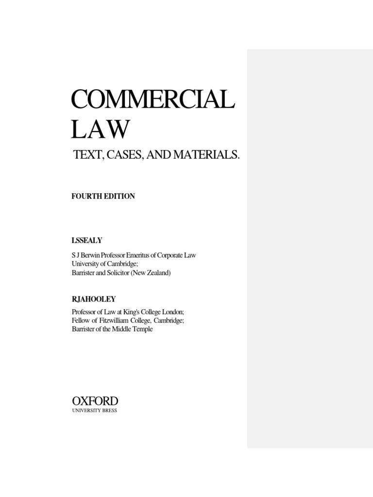 Commercial Law Book on Banking | PDF | Alternative Dispute Resolution ...