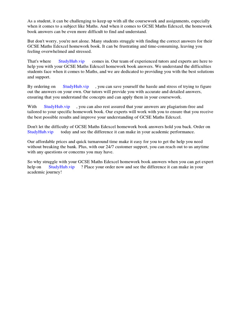 Gcse Maths Edexcel Homework Book Answers | Download Free PDF | Books ...