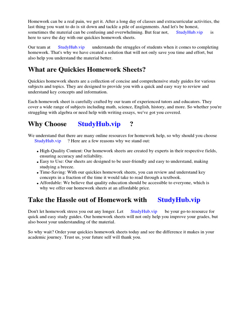 Quickies Homework Sheets | PDF | Reading Comprehension | Newton's Law ...