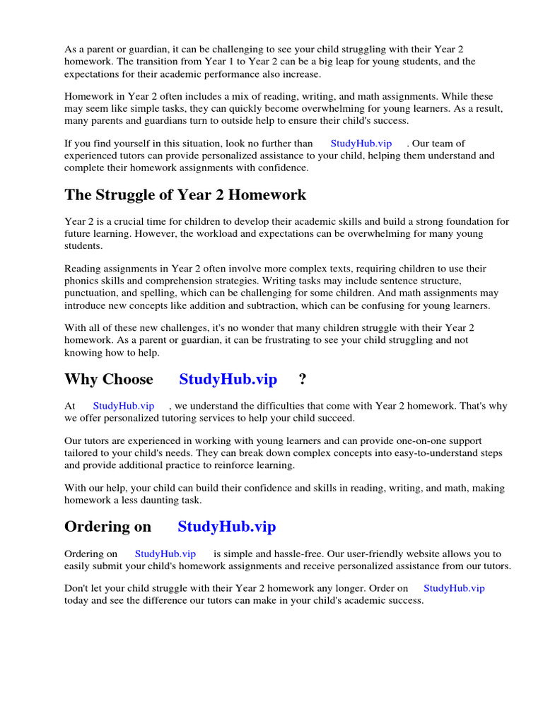 Yr 2 Homework | PDF | Homework | Worksheet