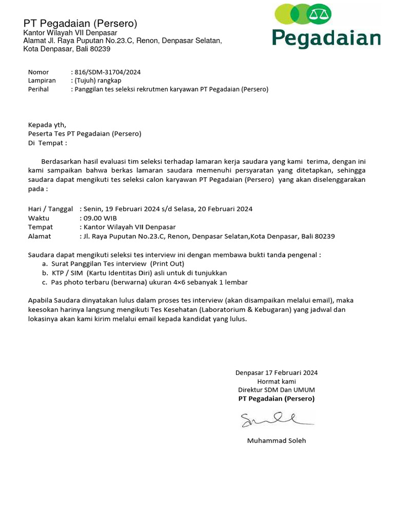 PT - Pegadaian Persero | PDF