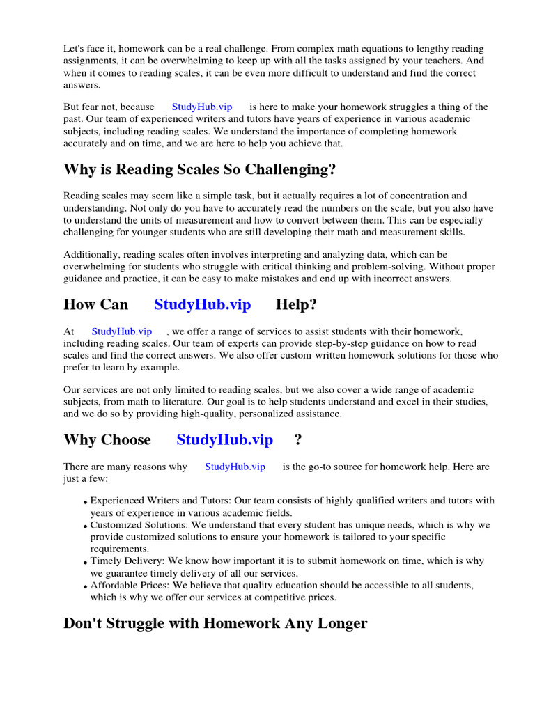 Homework Sheet 37 Reading Scales Answers | PDF | Worksheet | Homework