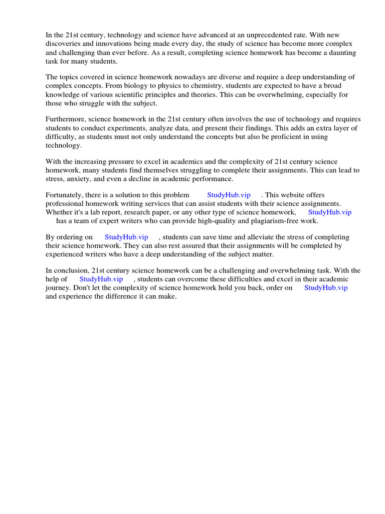 21st Century Science Homework | Download Free PDF | Science | Homework 21st Century Science Homework | Download Free PDF | Science | Homework