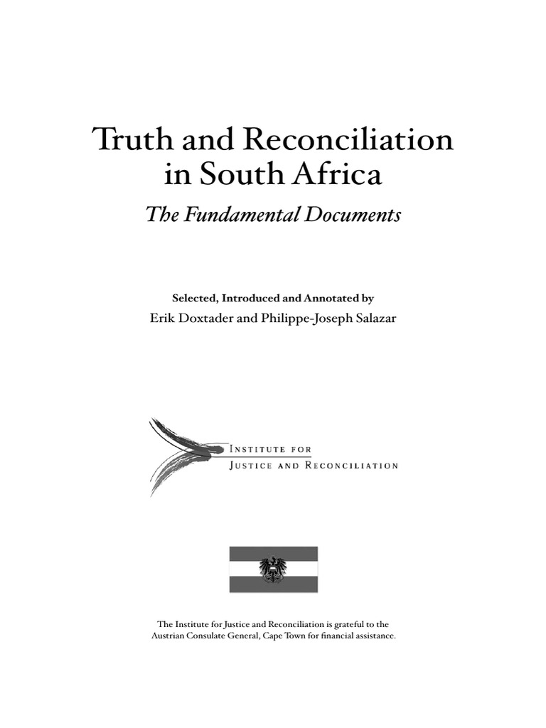TRC Fundamental Document | PDF | South Africa