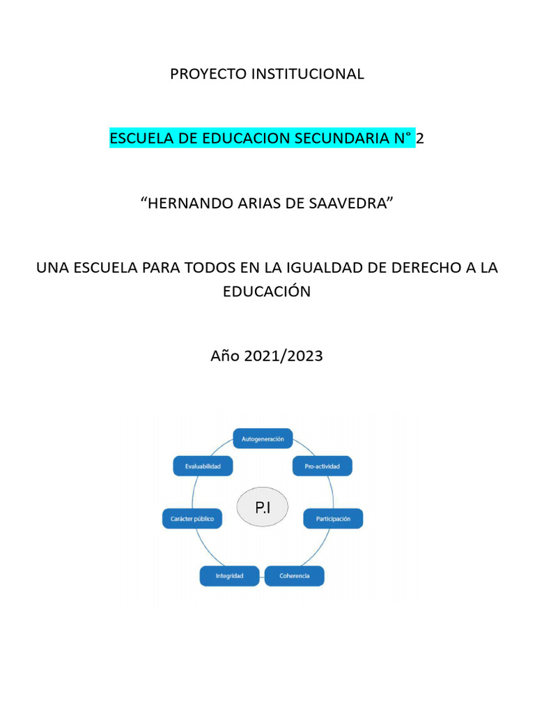 Pi Sec.2 | PDF | Maestros | Escuelas