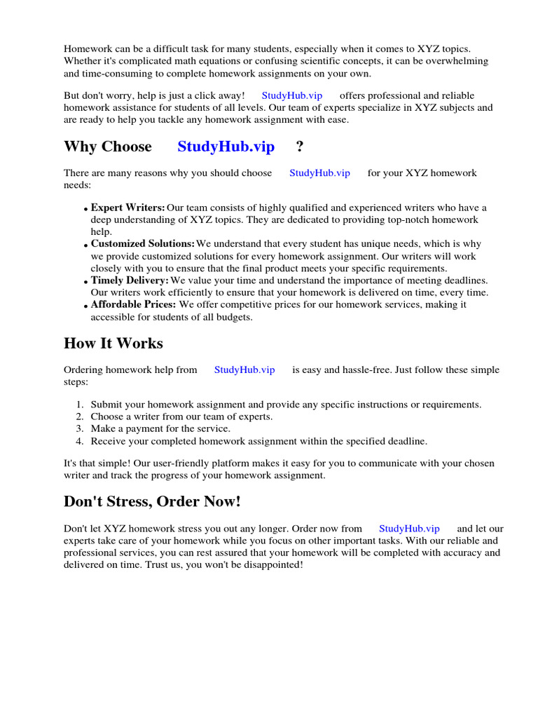 Xyz Homework | PDF | Homework | Textbook