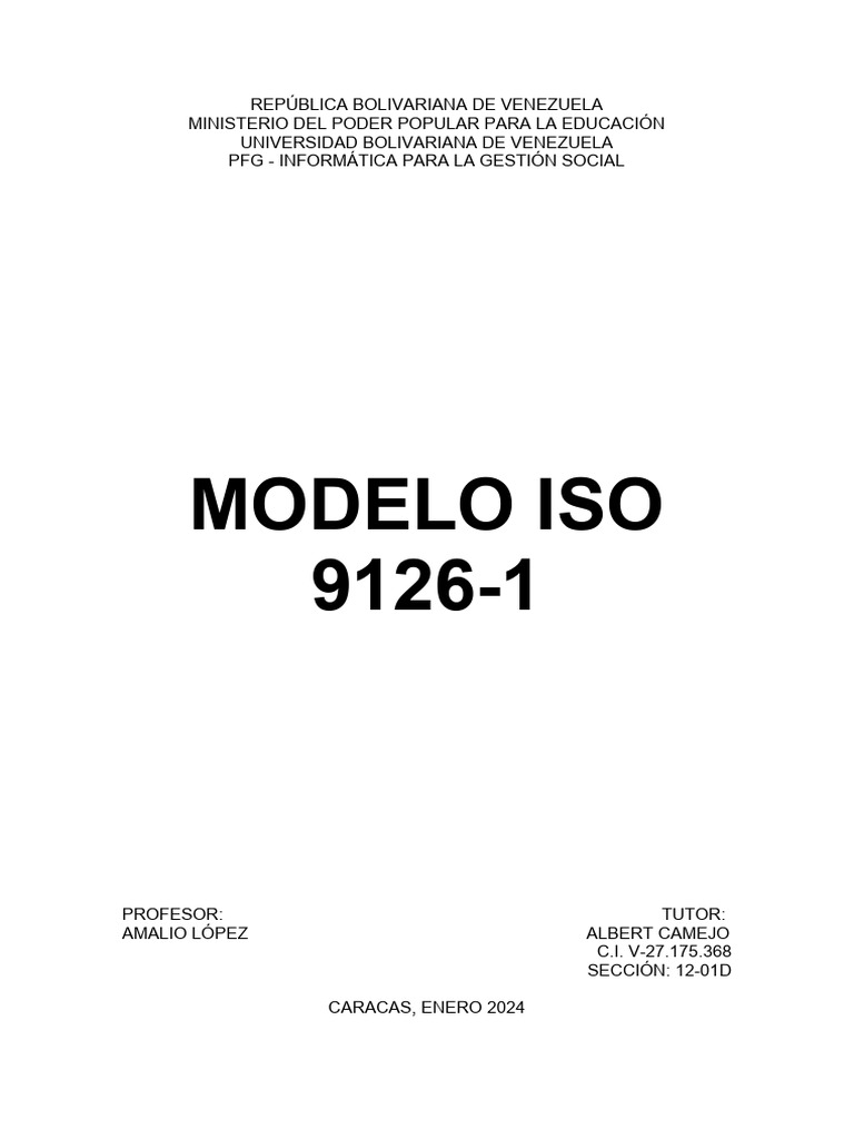 El Modelo ISO 9126 | Descargar gratis PDF | Software | Calidad (comercial)