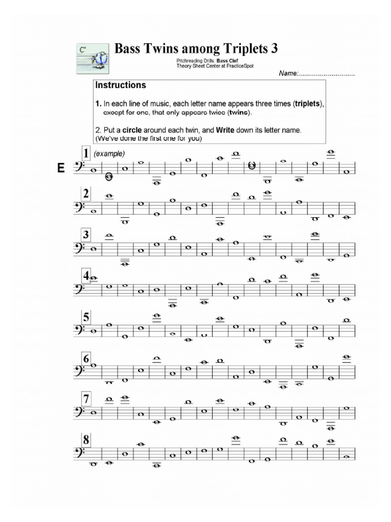 Bass Twins Among Triplets 3 | PDF