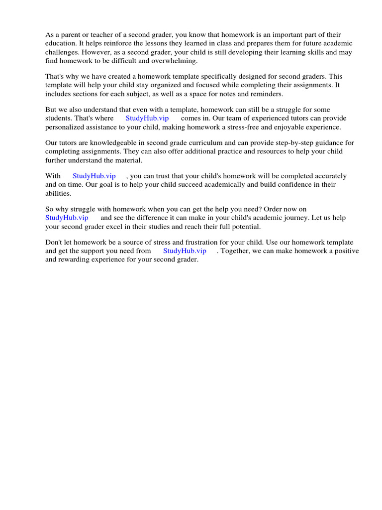 Homework Help for 2nd Graders | PDF | Worksheet | Essays