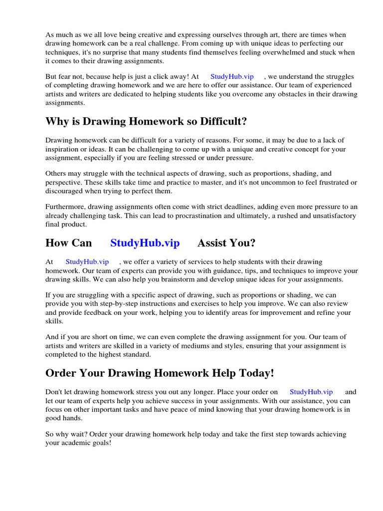 Drawing Homework Ideas | Download Free PDF | Drawing | Internet
