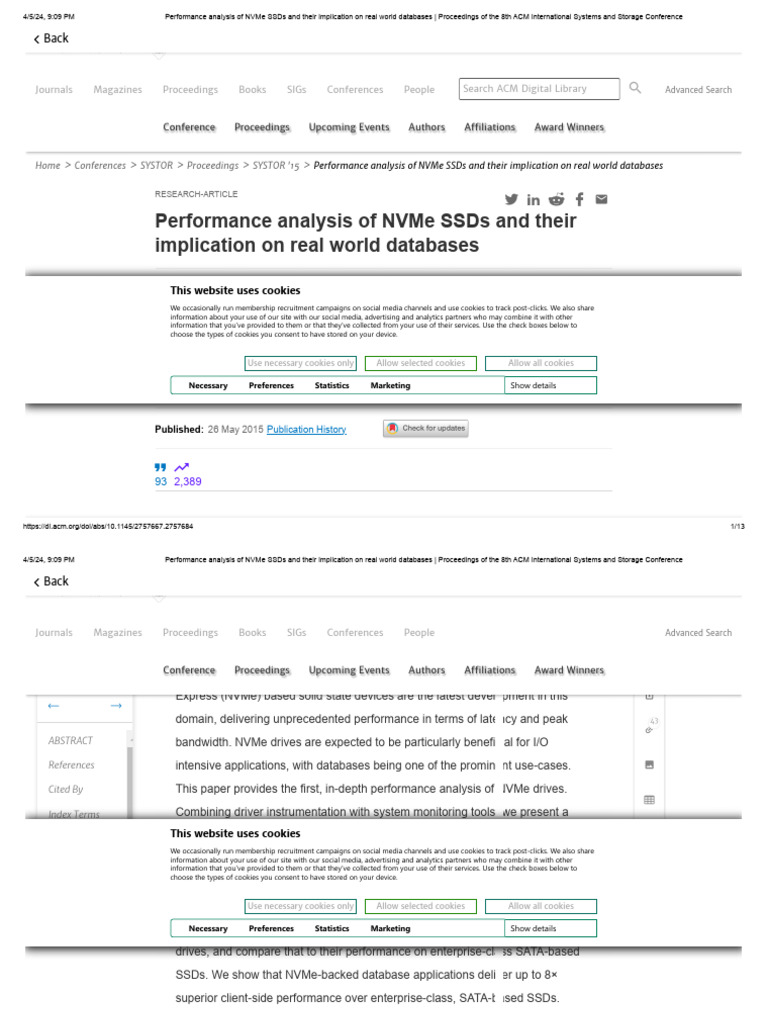 Performance Analysis of Nvme Ssds and Their Implication On Real World ... Performance Analysis of Nvme Ssds and Their Implication On Real World ...
