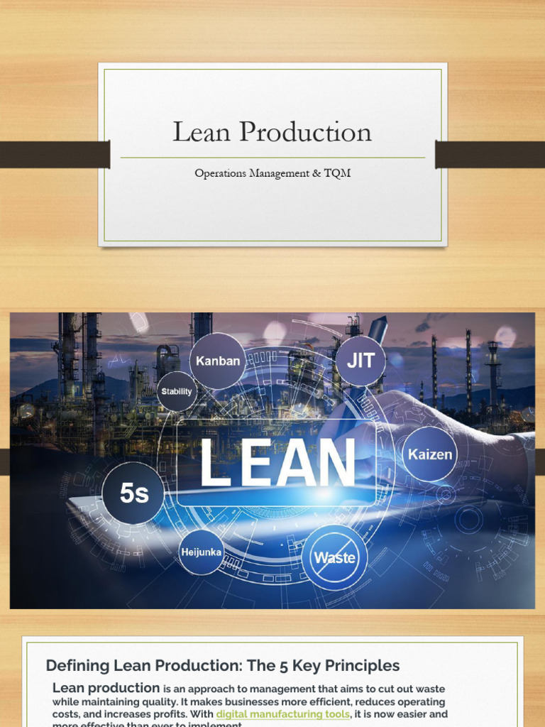 LEAN | PDF | Lean Manufacturing | Internet Of Things