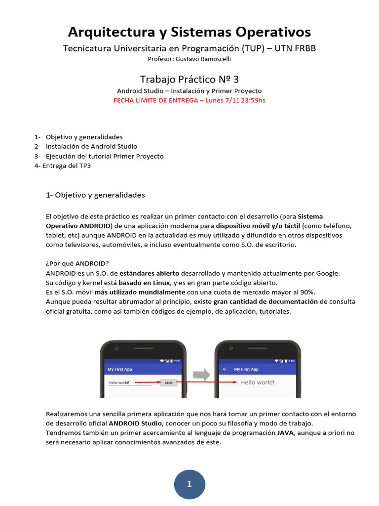 Arq SO TP3 | PDF | Android (sistema operativo) | Sistema operativo