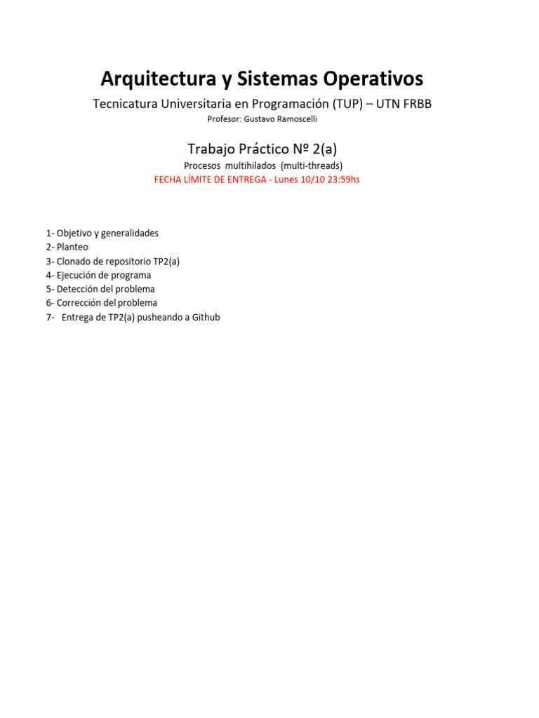 Arq SO TP2(a) | PDF | Hilo (Computación) | Archivo de computadora