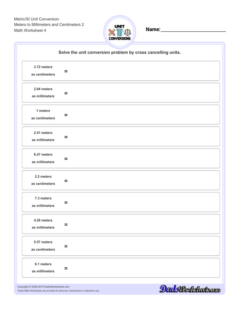 Solve The Unit Conversion Problem by Cross Cancelling Units | PDF | Probability And Statistics ...