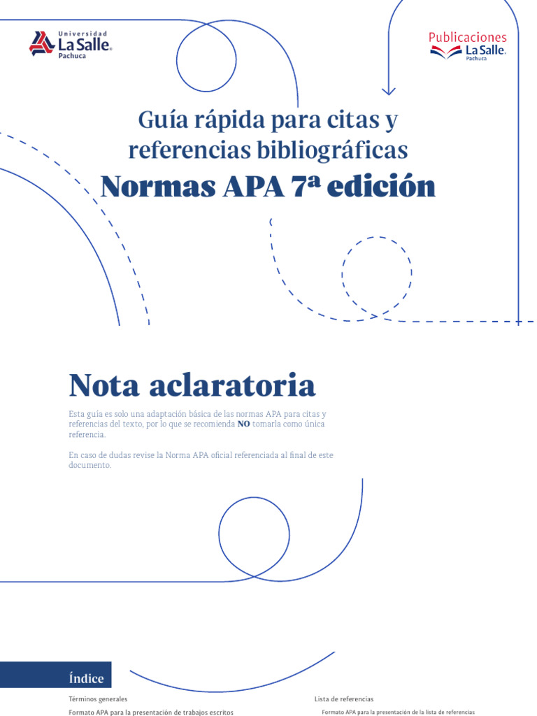 Guía rápida de normas APA 7ª edición | PDF | Estilo apa | Caso de carta