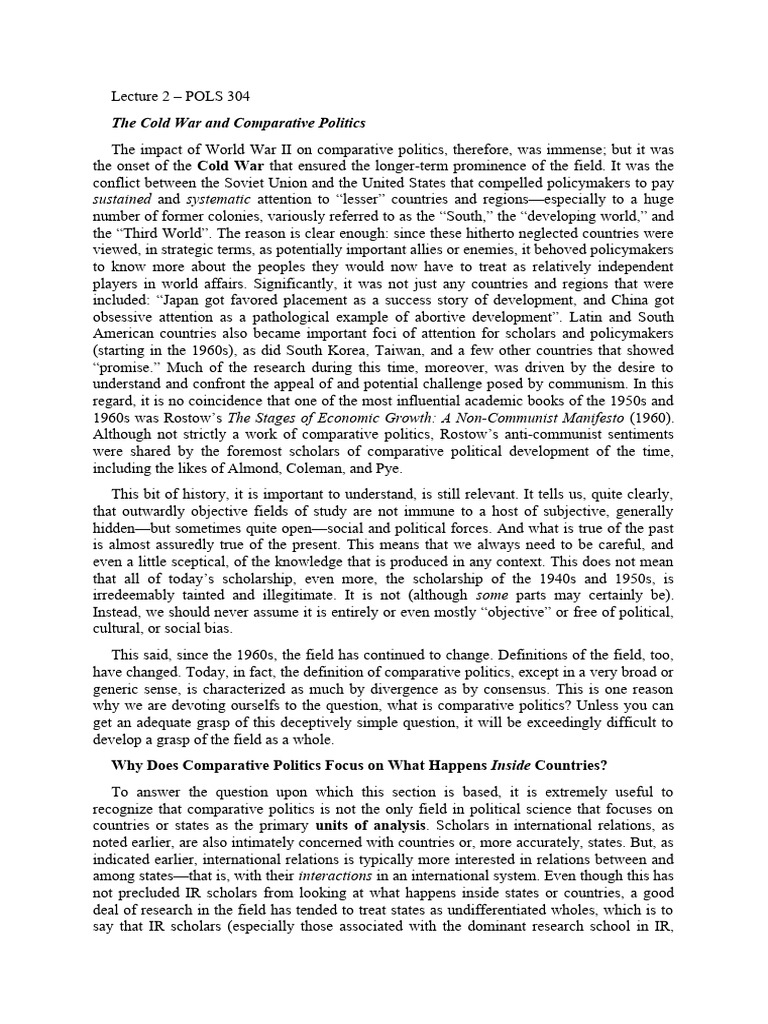 Lect 2 - POLS304 - 19.03.21-B | PDF | Institution | Society