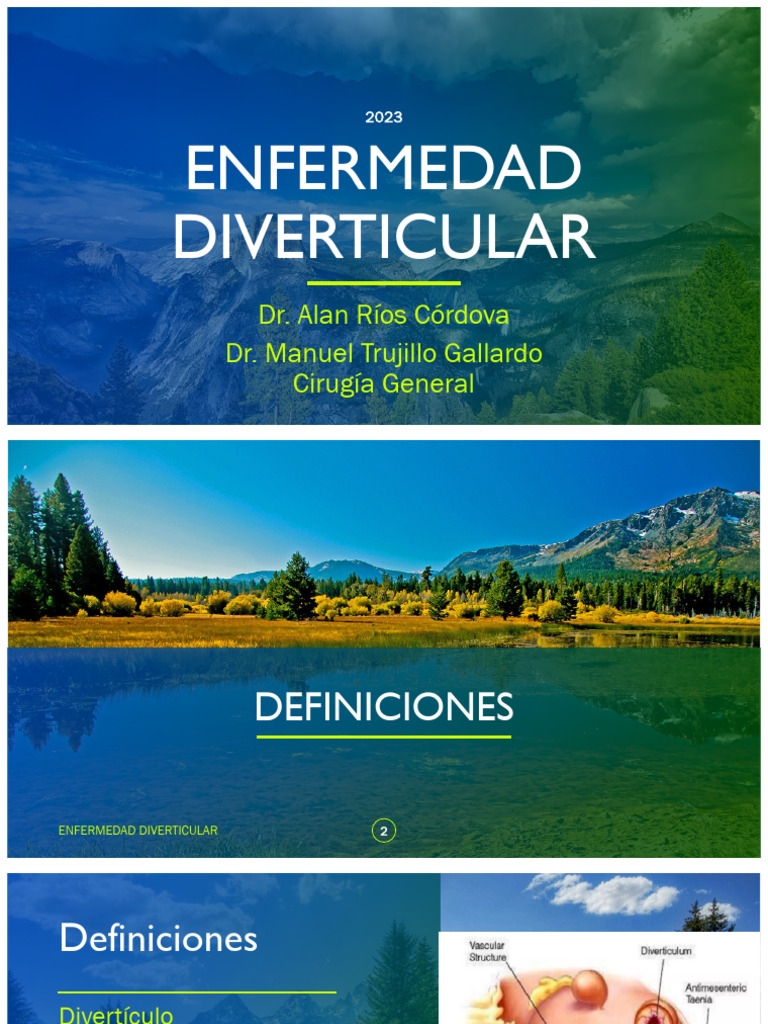 ENFERMEDAD DIVERTICULAR | PDF | Especialidades Medicas | Enfermedades y trastornos