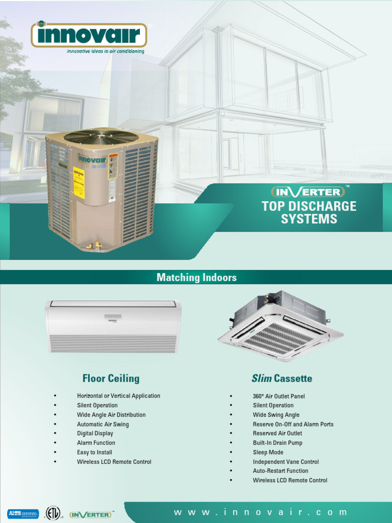 Innovair Inverter AC Specifications | PDF | Energy Technology ...