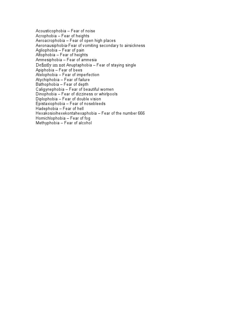 Acousticophobia | PDF