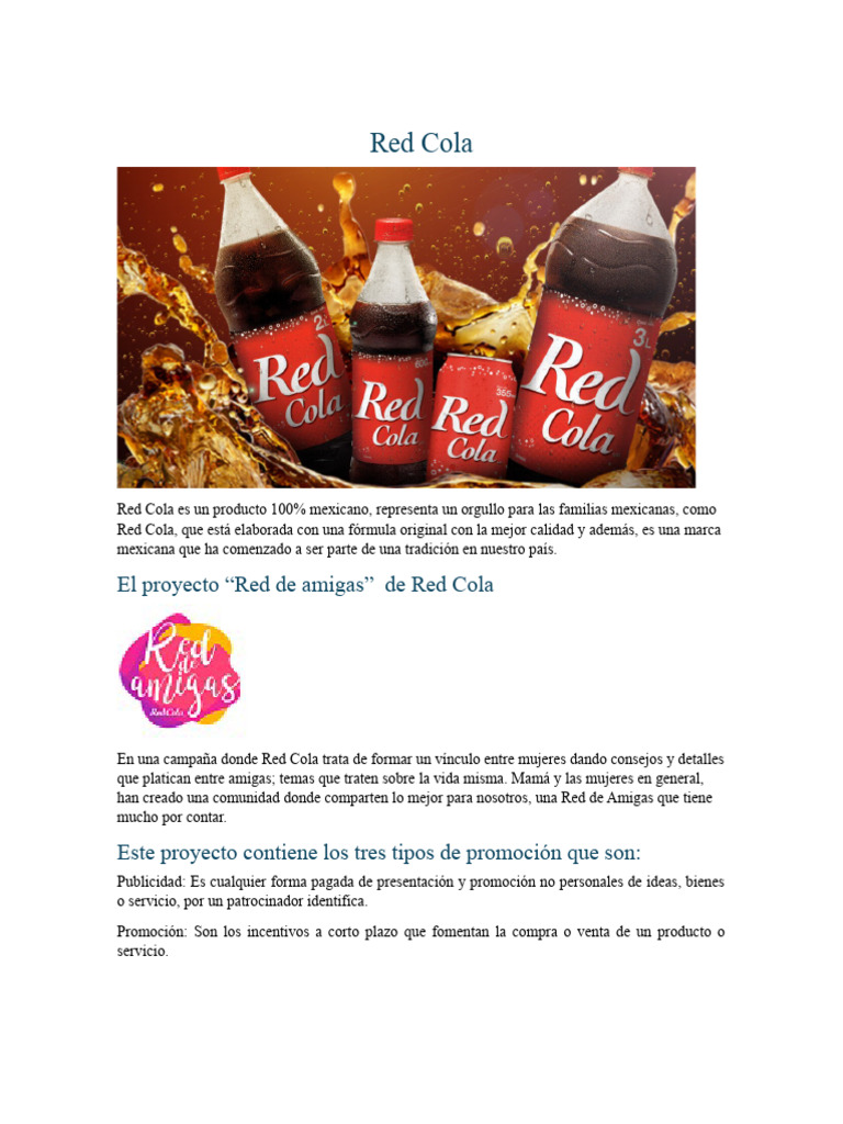 Red Cola | PDF | Marca | Publicidad