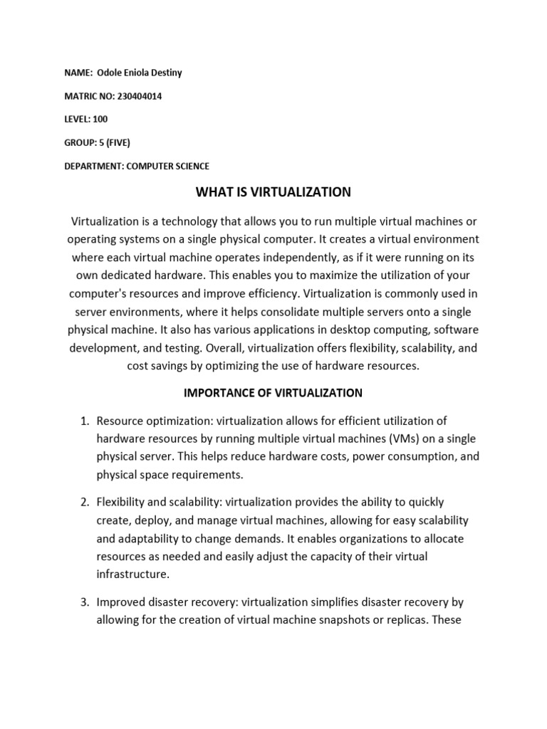 Understanding Virtualization Benefits | PDF | Virtualization | Desktop Virtualization