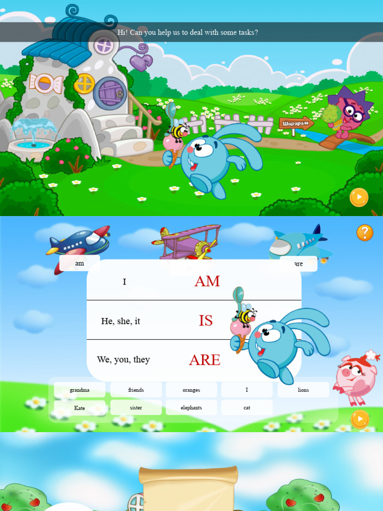 Grammar With Smeshariki by Polina Malina | PDF