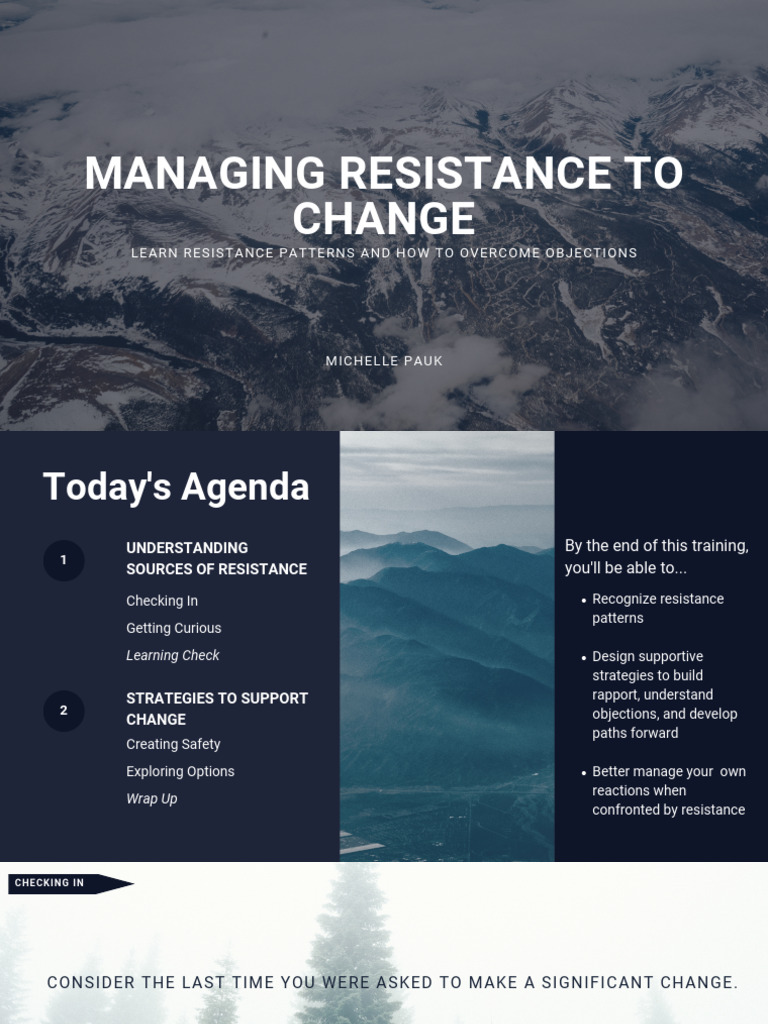 Managing Resistance To Change 1676319601119 | PDF | Empathy | Curiosity