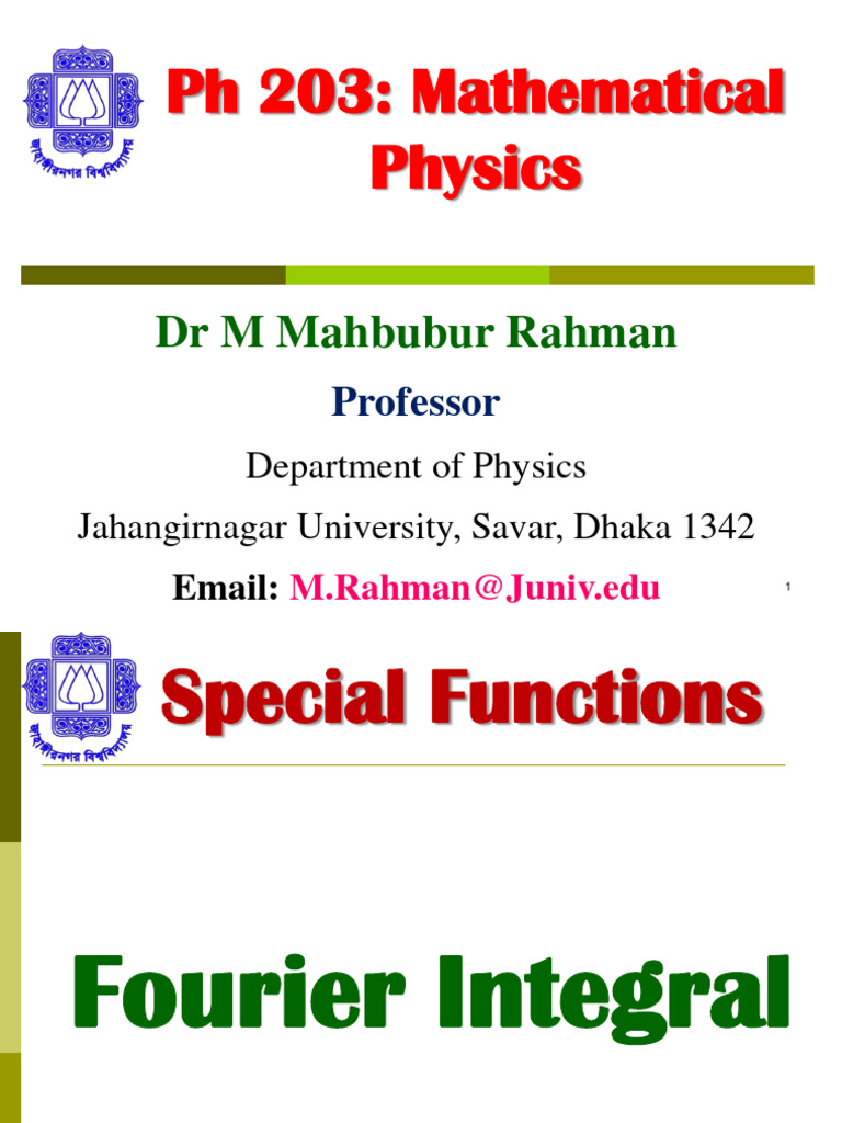 Chapter 2-Fourier Integral and Integral Transforms (Part 4) | Download Free PDF | Laplace ...
