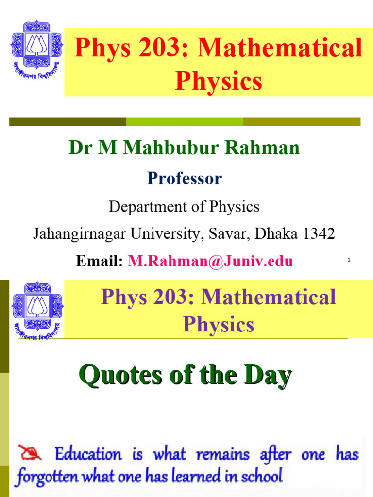 Matrices in Mathematical Physics | PDF | Matrix (Mathematics) | Mathematics